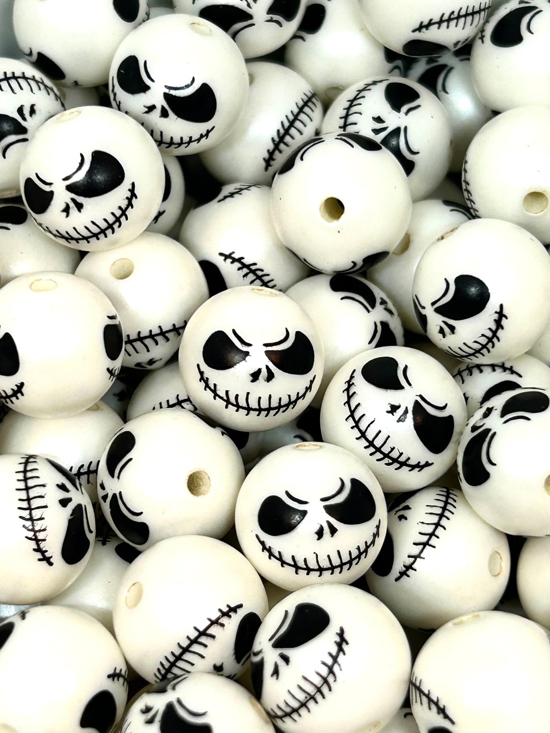 12mm Jack the Skeleton Beads - Ideal for Halloween Jewelry Creations - Etsy