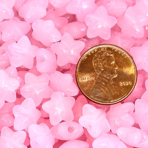 Translucent Light Pink Star Beads, Little Star - Etsy