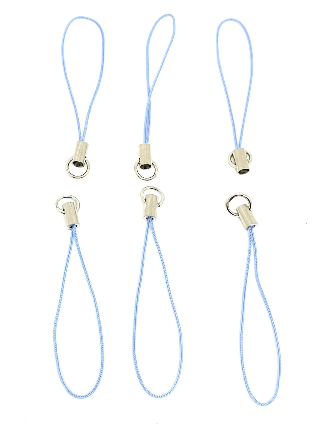 Pretty Blue Cell Phone Strap, Bulk Quantity, Wrist Lanyard, Wrist Strap ...