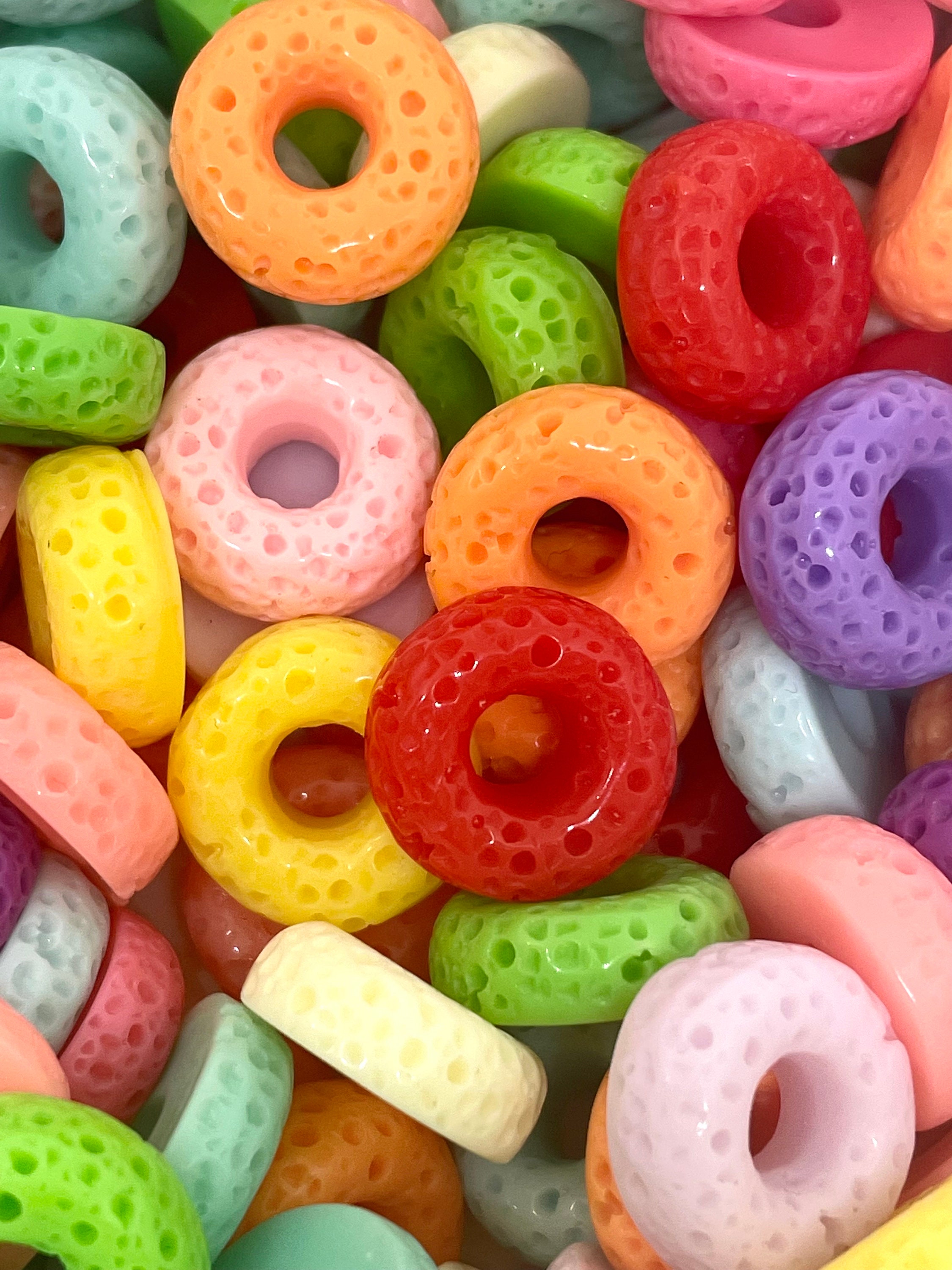 Kawaii Fruit Loop Themed Cereal Cabochons Slime Toppings - Etsy