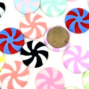 Matte Pastel Peppermint Swirl Beads Mix - DIY Delights - Etsy