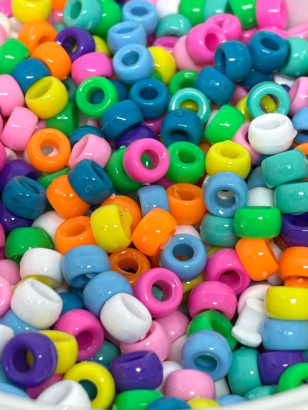 Rainbow Bracelet Beads, Small Beads for Bracelet, Mini Rainbow Pony ...