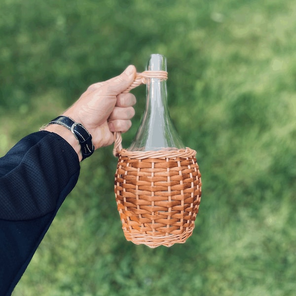 Wicker Bottle - Etsy
