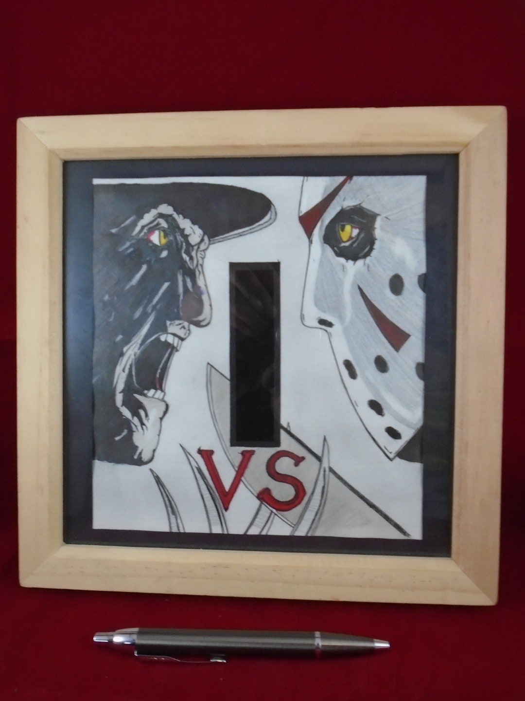 Freddy Vs Jason Mounted Led Lit Movie Cell With Custom Artwork - Etsy