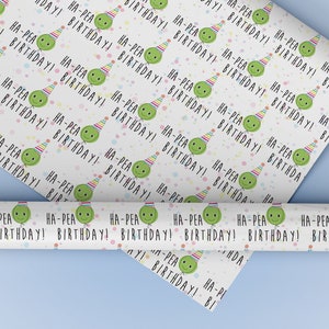 HA-PEA Birthday Gift Wrap Happy Birthday Celebrations - Etsy