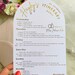 Foiled Arch Hen Do Itinerary, Personalised Invitation, Bride to Be ...