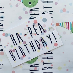 HA-PEA Birthday Gift Wrap Happy Birthday Celebrations - Etsy