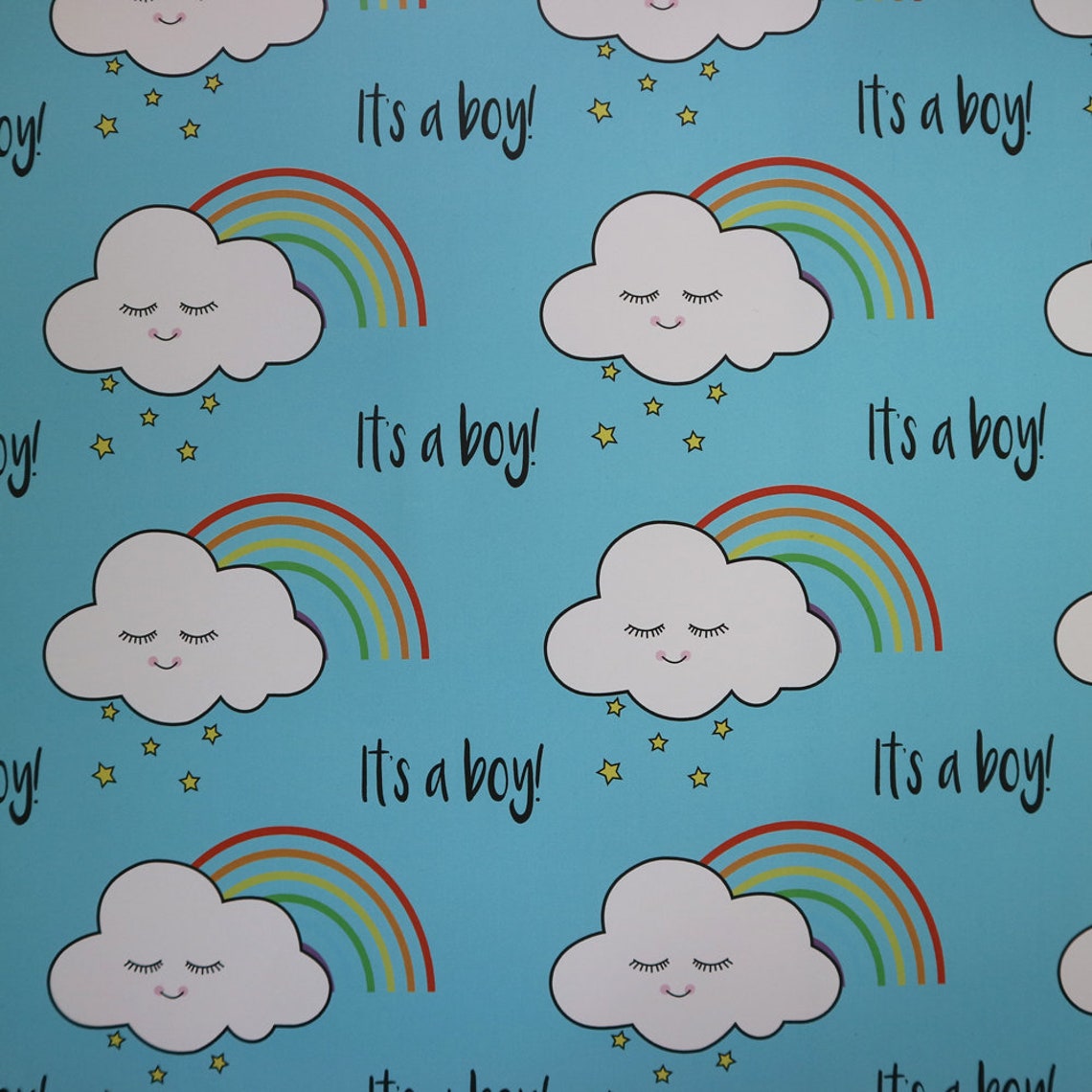 Baby Boy Gift Wrap Baby Shower Gift New Baby Christening - Etsy UK
