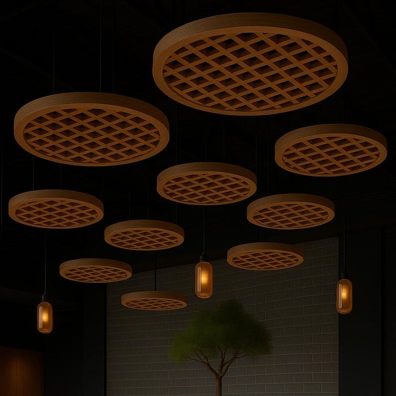 Premium “cloud” Ceiling Panels, Natural Wood Ceiling Panels – Custom ...