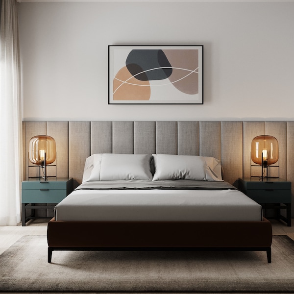 Upholstered Panel Headboard - Etsy