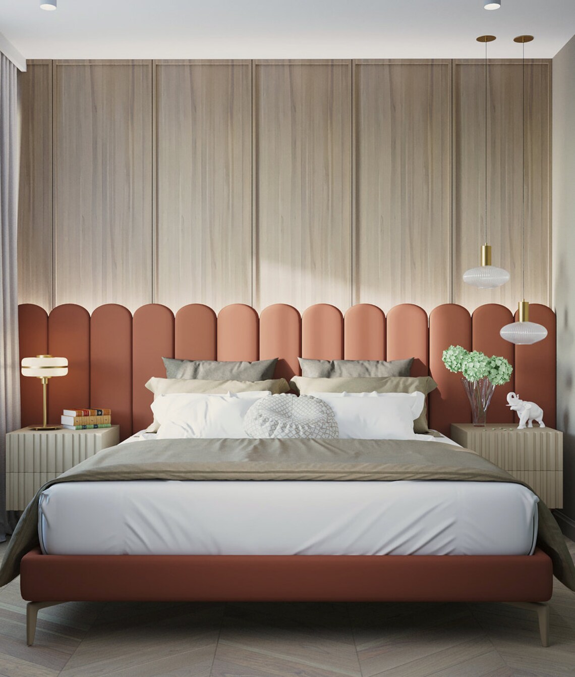 Upholstered Wall Mounted Panels -wall Mounted Headboard - Upholstered ...