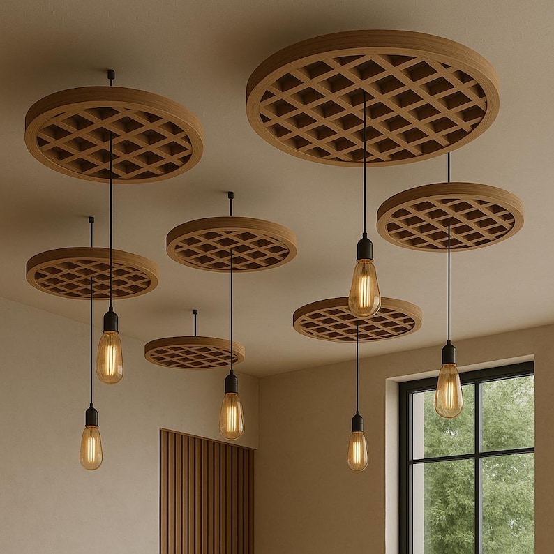 Premium “cloud” Ceiling Panels, Natural Wood Ceiling Panels – Custom ...