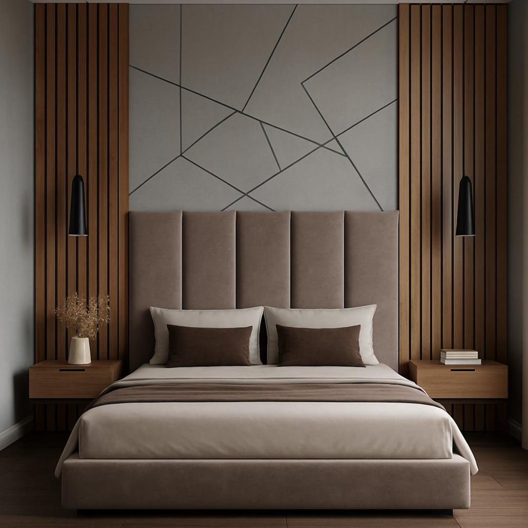 Wall Mounting Headboard, Wall Panels, Velvet Headboard, King Headboard ...