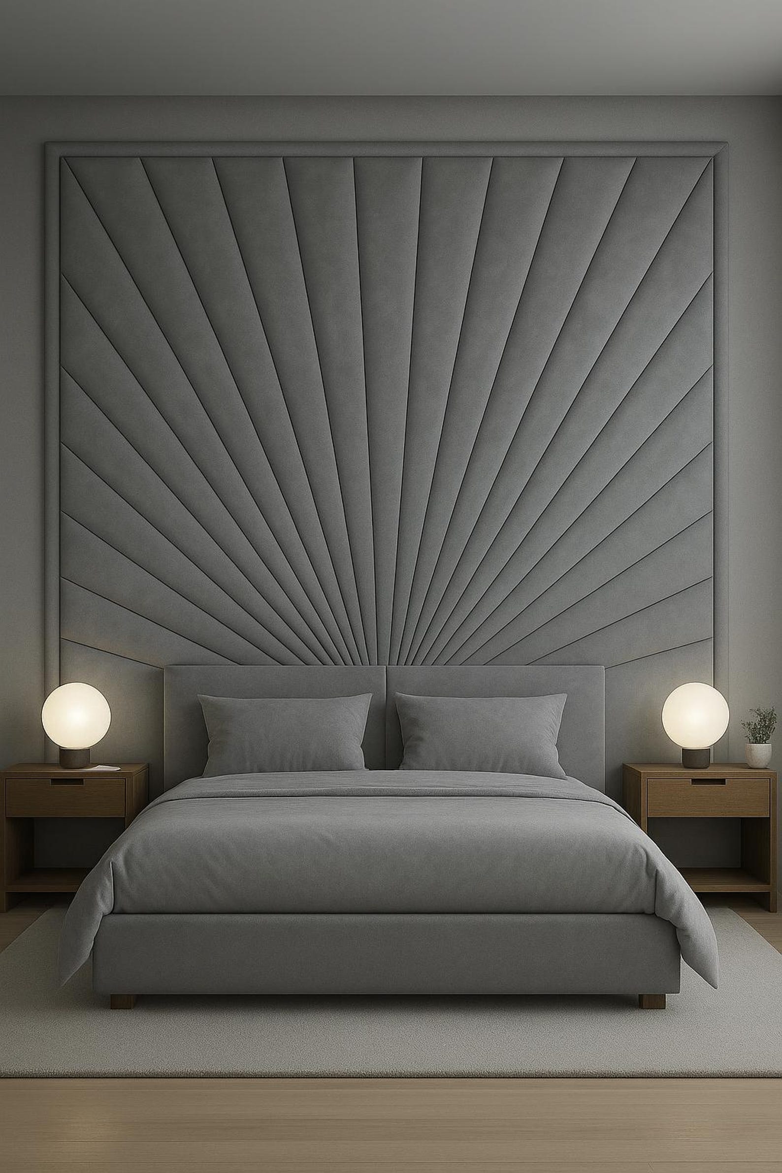 Upholstered Wall Headboard Panels – Custom King Headboard – Soft Padded ...