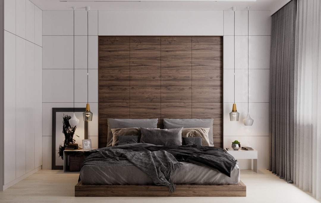 Personalized/custom Made - Wooden Wall Panels - Wooden Headboard ...