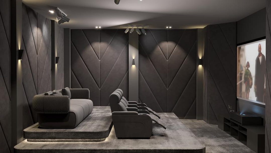 Wall Panels for Home Theater, Upholstered Wall Panels, Custom Wall ...