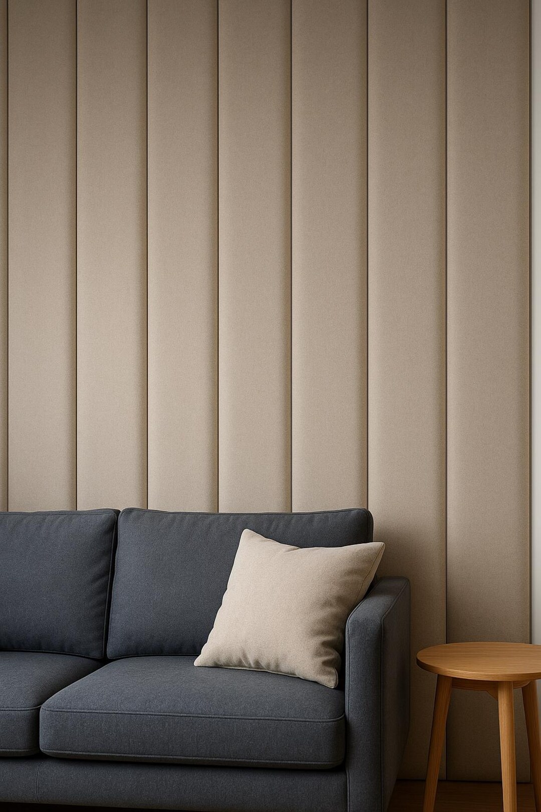 Gray Suede Wall Panels – Modern Soft Wall Decor for Bedroom or Office ...