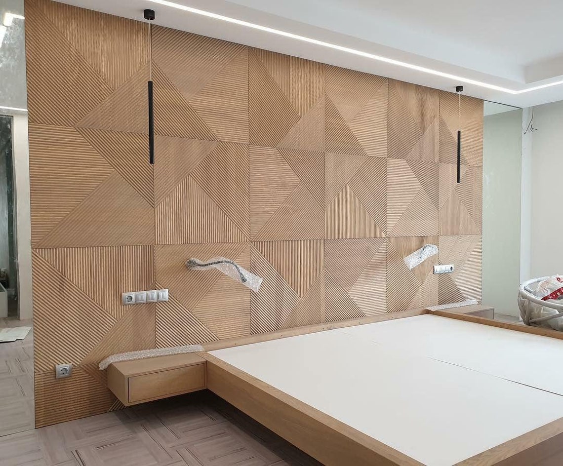 Personalized/custom Made - Wooden Wall Panels - Wooden Headboard ...