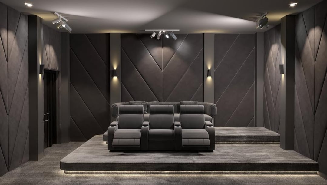 Wall Panels for Home Theater, Upholstered Wall Panels, Custom Wall ...