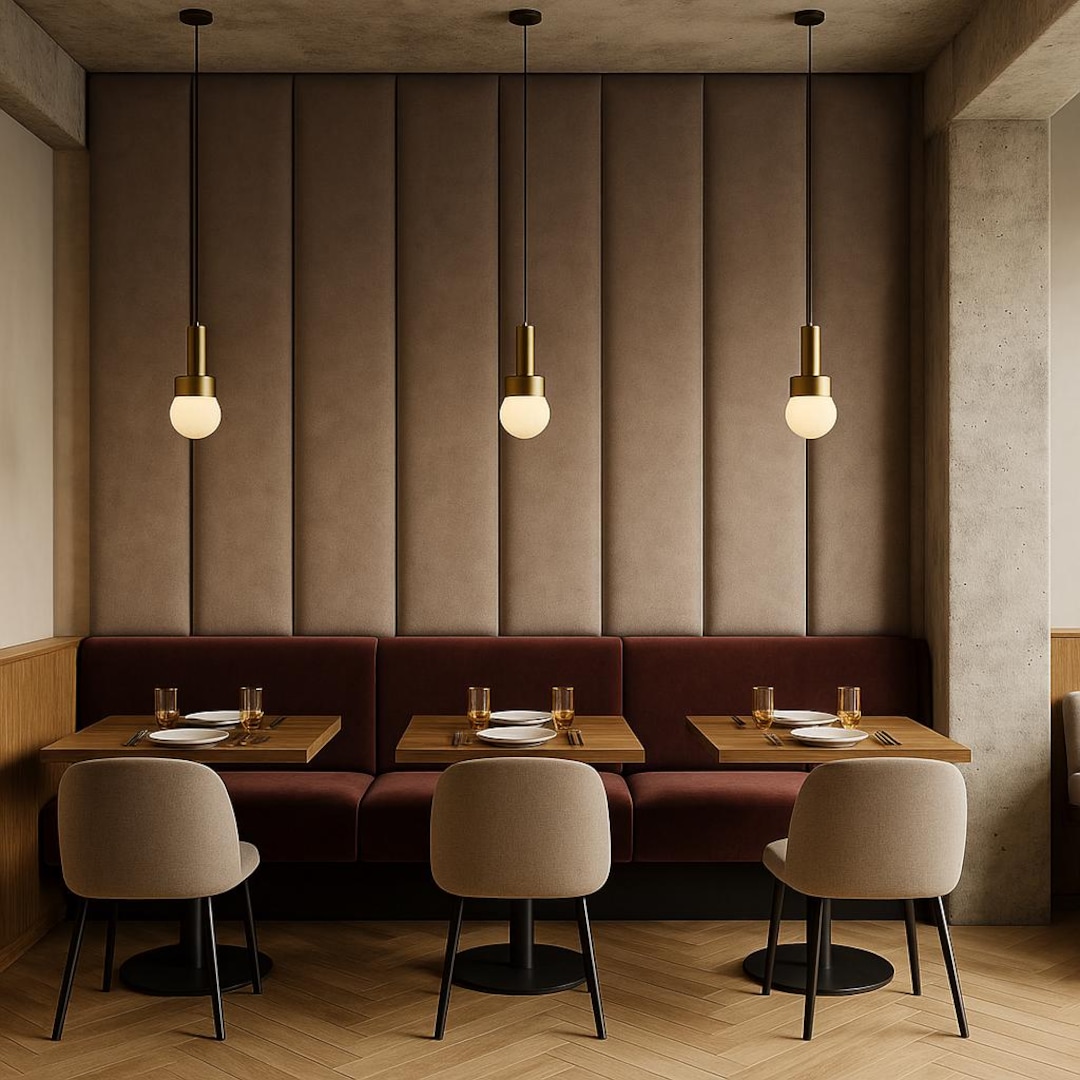 Custom Upholstered Wall Panels for Restaurant Interiors – Acoustic Wall ...