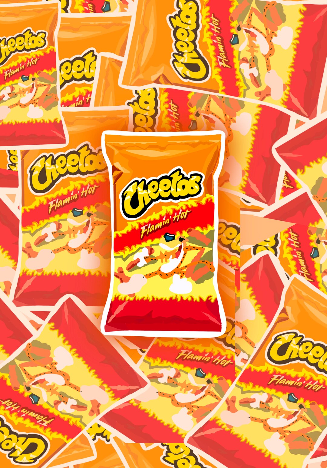 Hot Cheetos Sticker - Etsy