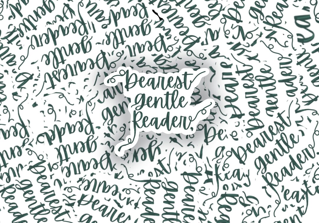 Dearest Gentle Reader Sticker Bridgerton Sticker Lady Whistledon ...