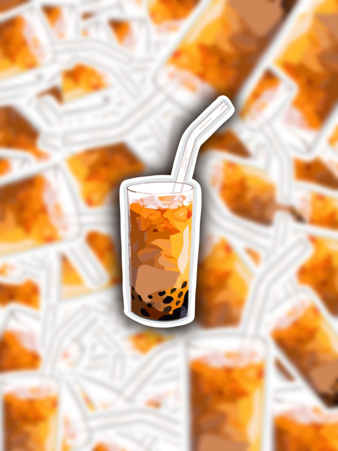 BOBA TEA STICKER || Milk Tea Sticker, Boba, Boba Milk Tea, Boba Laptop ...