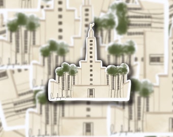 Lds Temple Sticker | Etsy