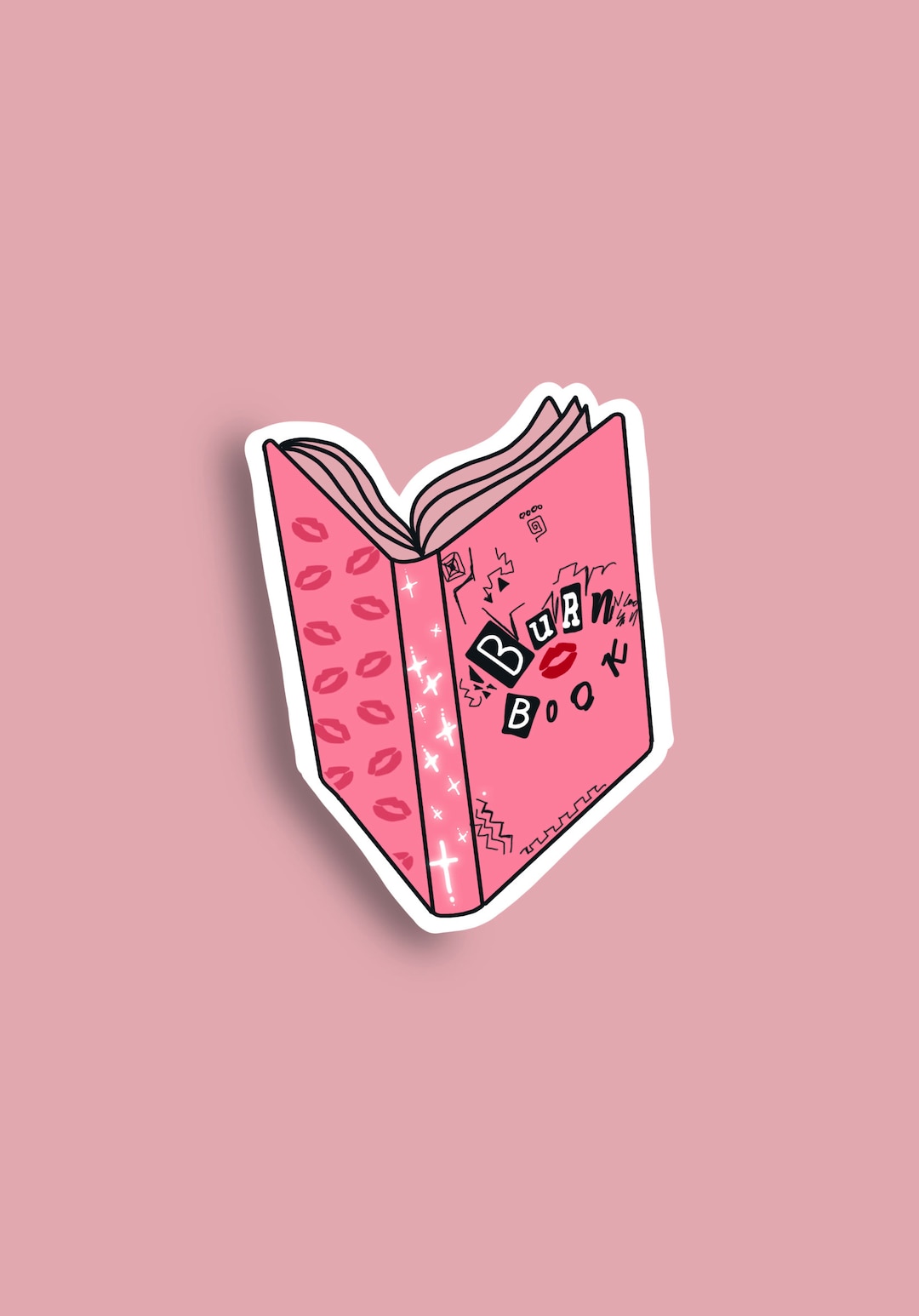 Burn Book Sticker Stanley Sticker - Etsy