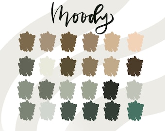 Moody Color Palette - Etsy