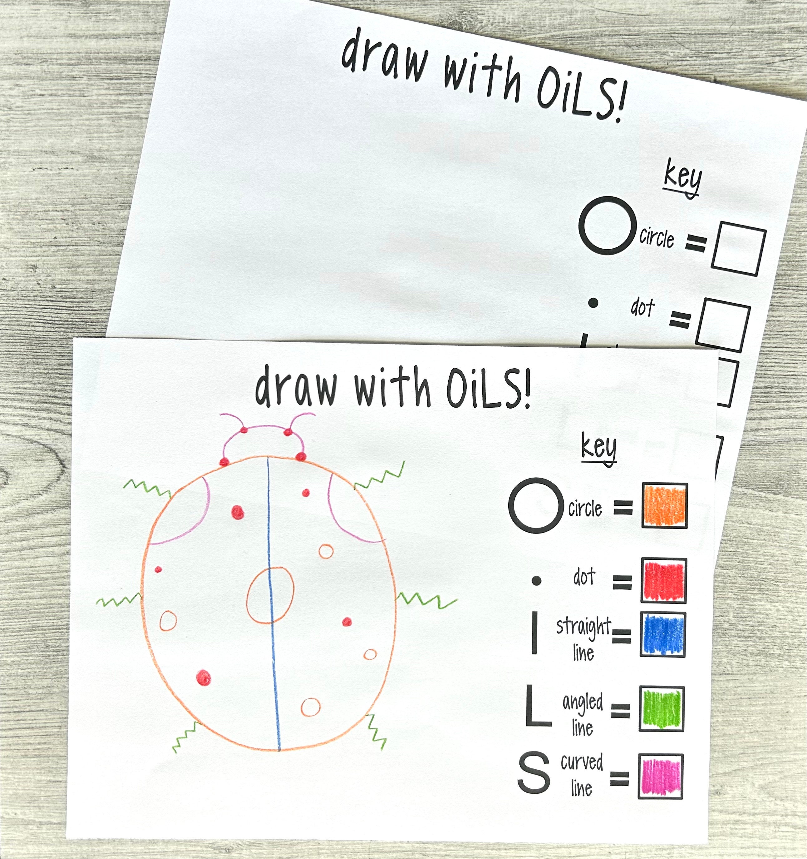 Draw With Oils Worksheet With Color Key Classical Conversations ...