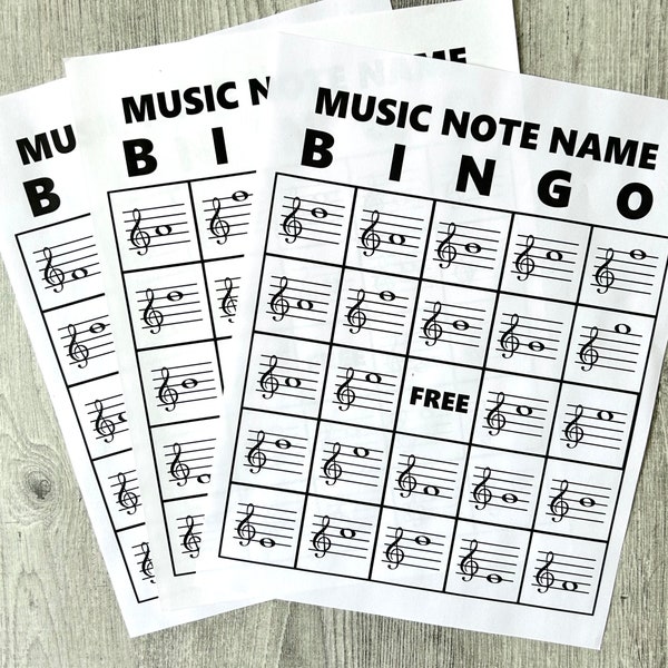 Music Bingo - Etsy