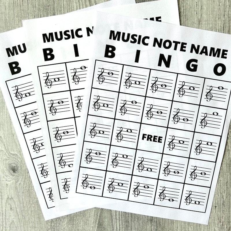 Music Bingo - Etsy