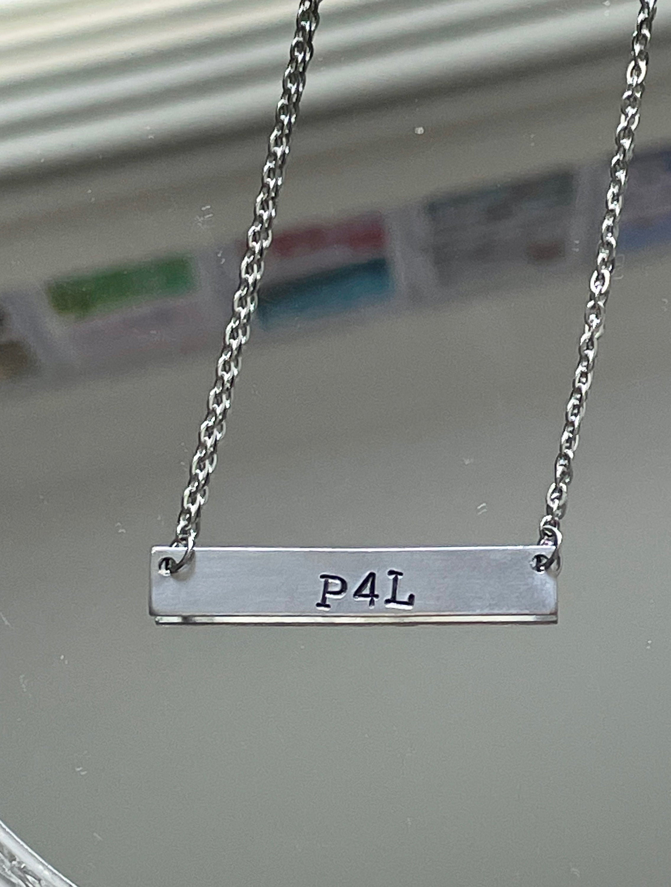 P4L / Pogue for Life / Outer Banks / Hand Stamped Bar Necklace - Etsy