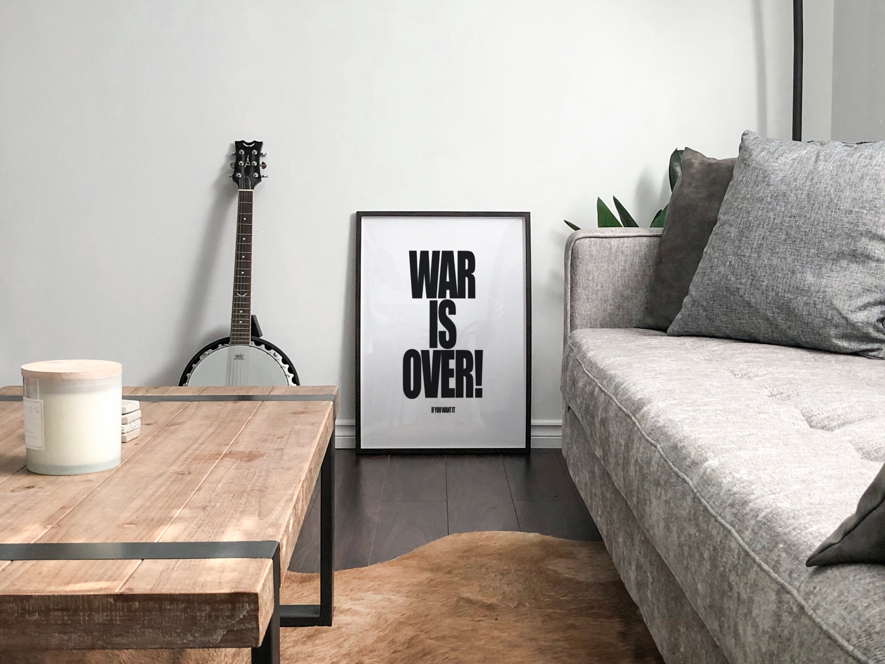 Modern Wall Art | War is Over Wall Art Printable - Etsy