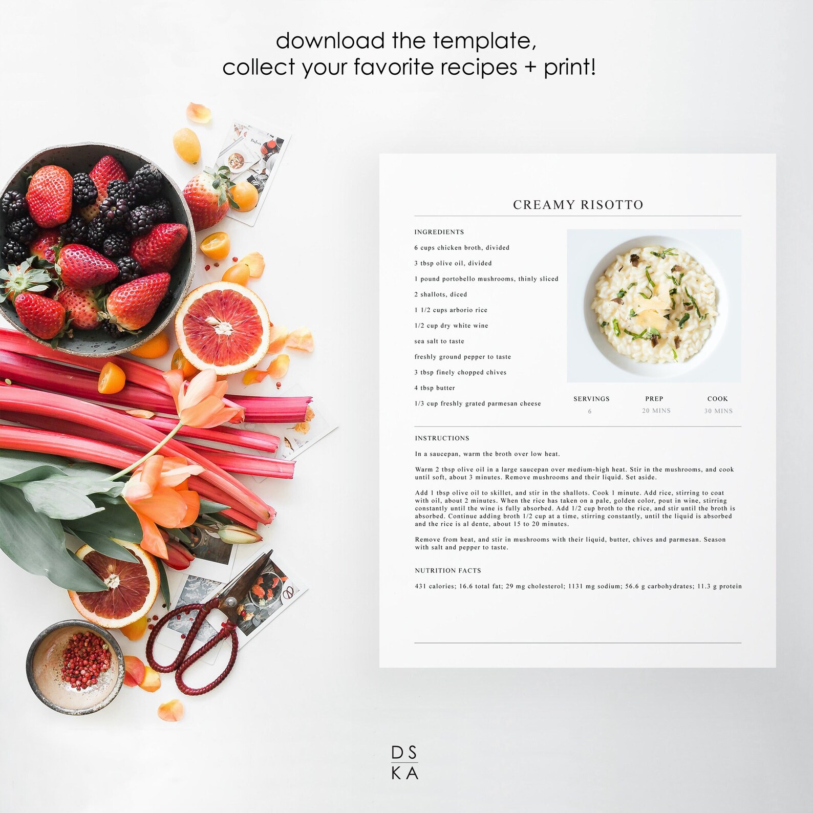 Modern Farmhouse Editable Recipe Book Template 8.5x11 FARMHOUSE ...