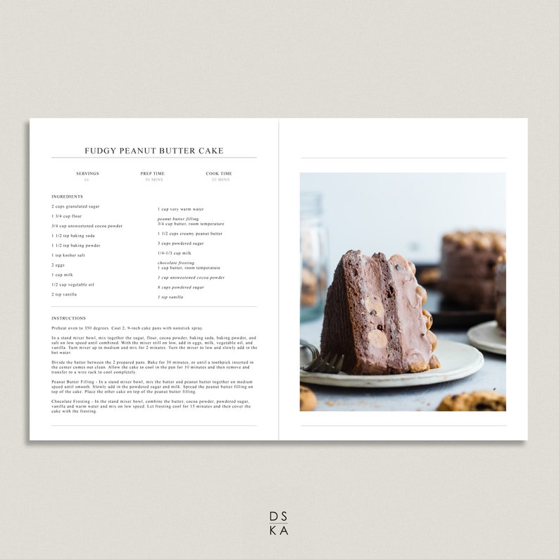 Editable Recipe Book Template BUNDLE 8.5x11 - FARMHOUSE COLLECTION ...