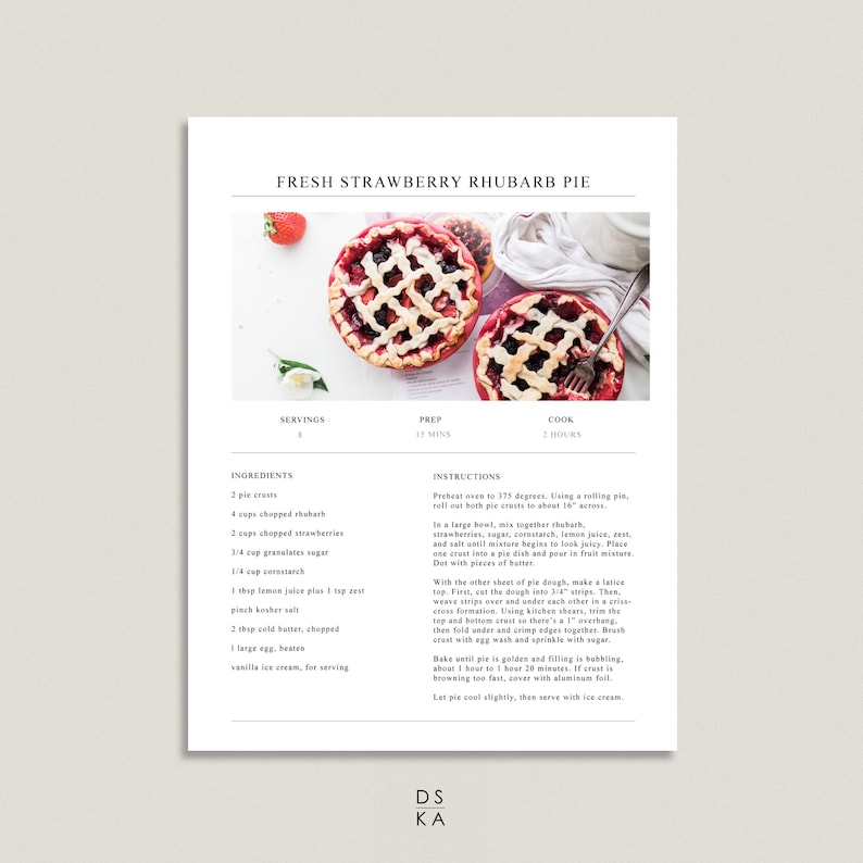 Editable Recipe Book Template BUNDLE 8.5x11 - FARMHOUSE COLLECTION ...