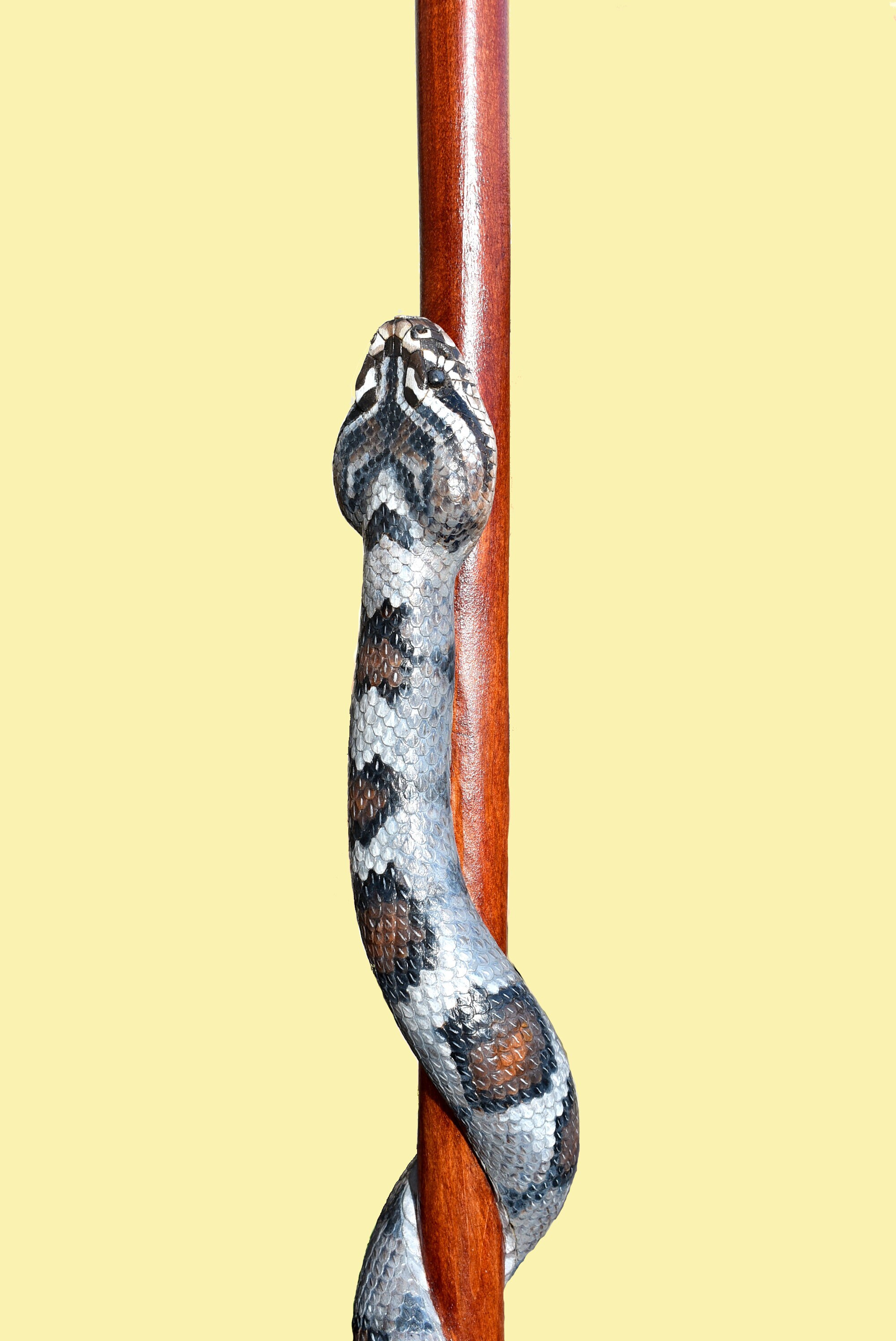 Snake Wooden Walking Stick Full Body Hand Carved Twisted | Etsy