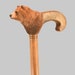 Walking Cane Realistic Brown Grizzly Bear Handle,wood Crafted Hand ...