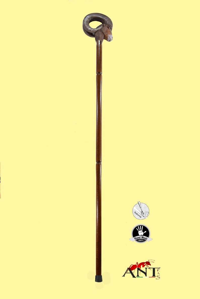 Ram Walking Cane Handmade Vintage Wooden Walking Canes Sticks - Etsy