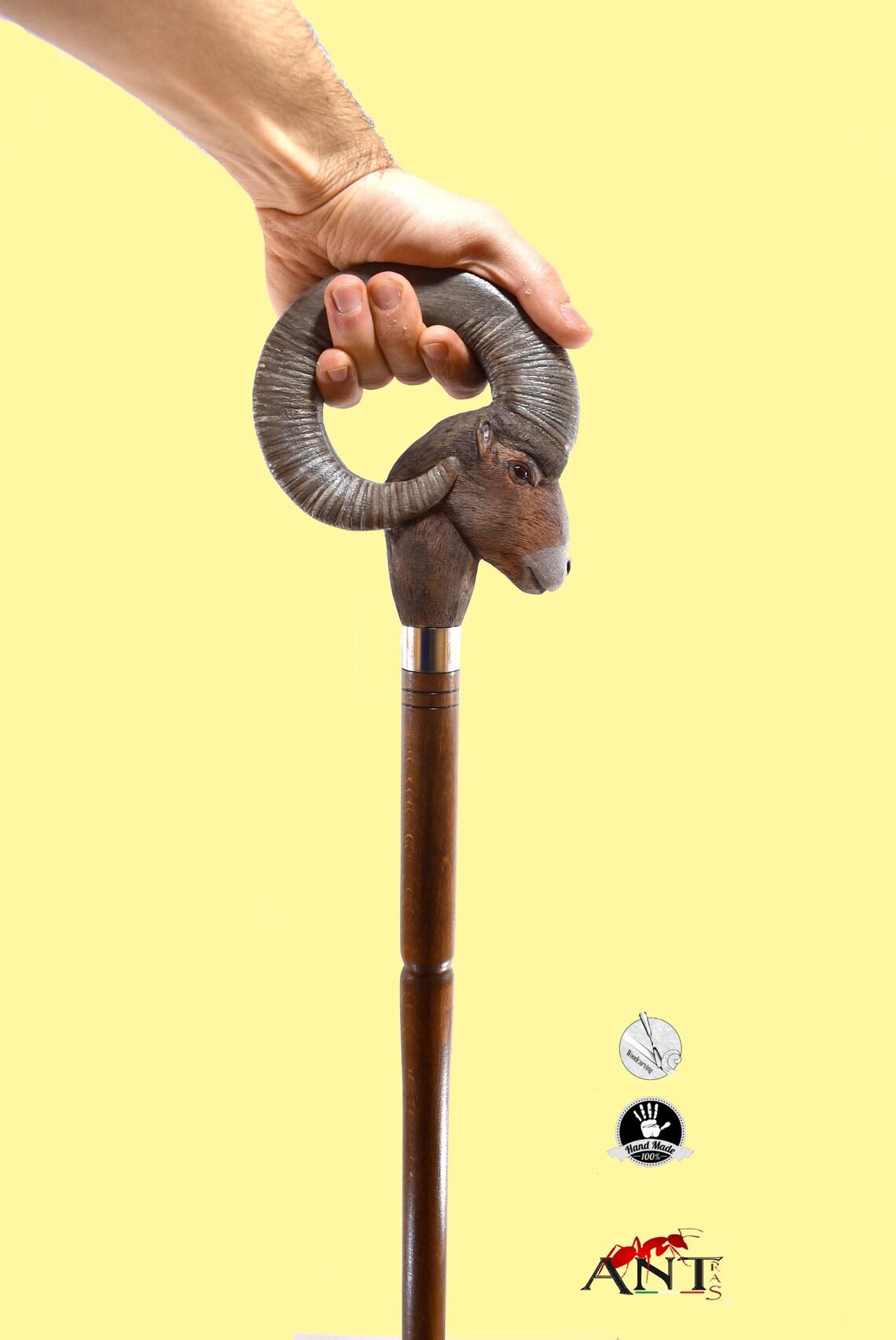 Ram Walking Cane Handmade Vintage Wooden Walking Canes Sticks - Etsy