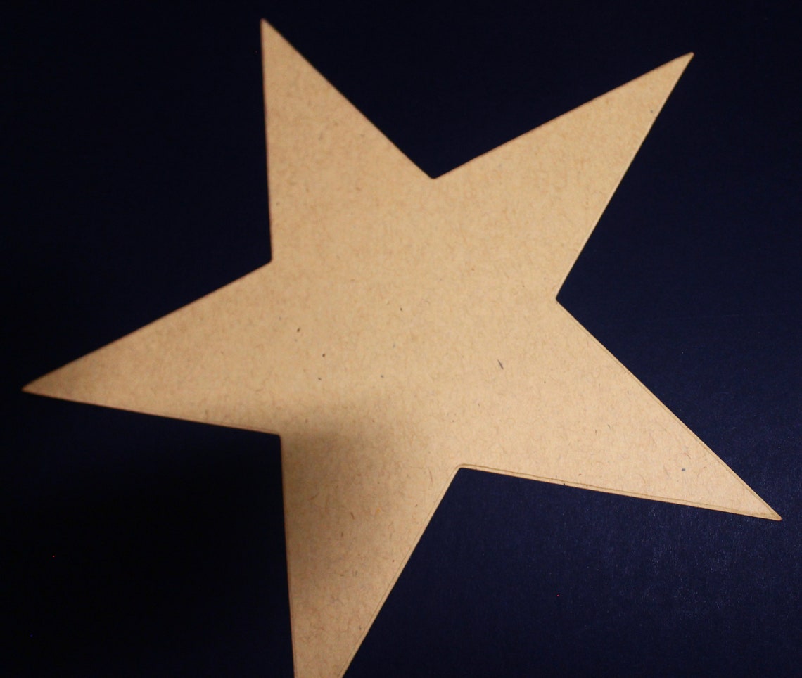 Large Stars 15/set | Large Cardstock Stars: 100lb | Large Kraft Stars ...