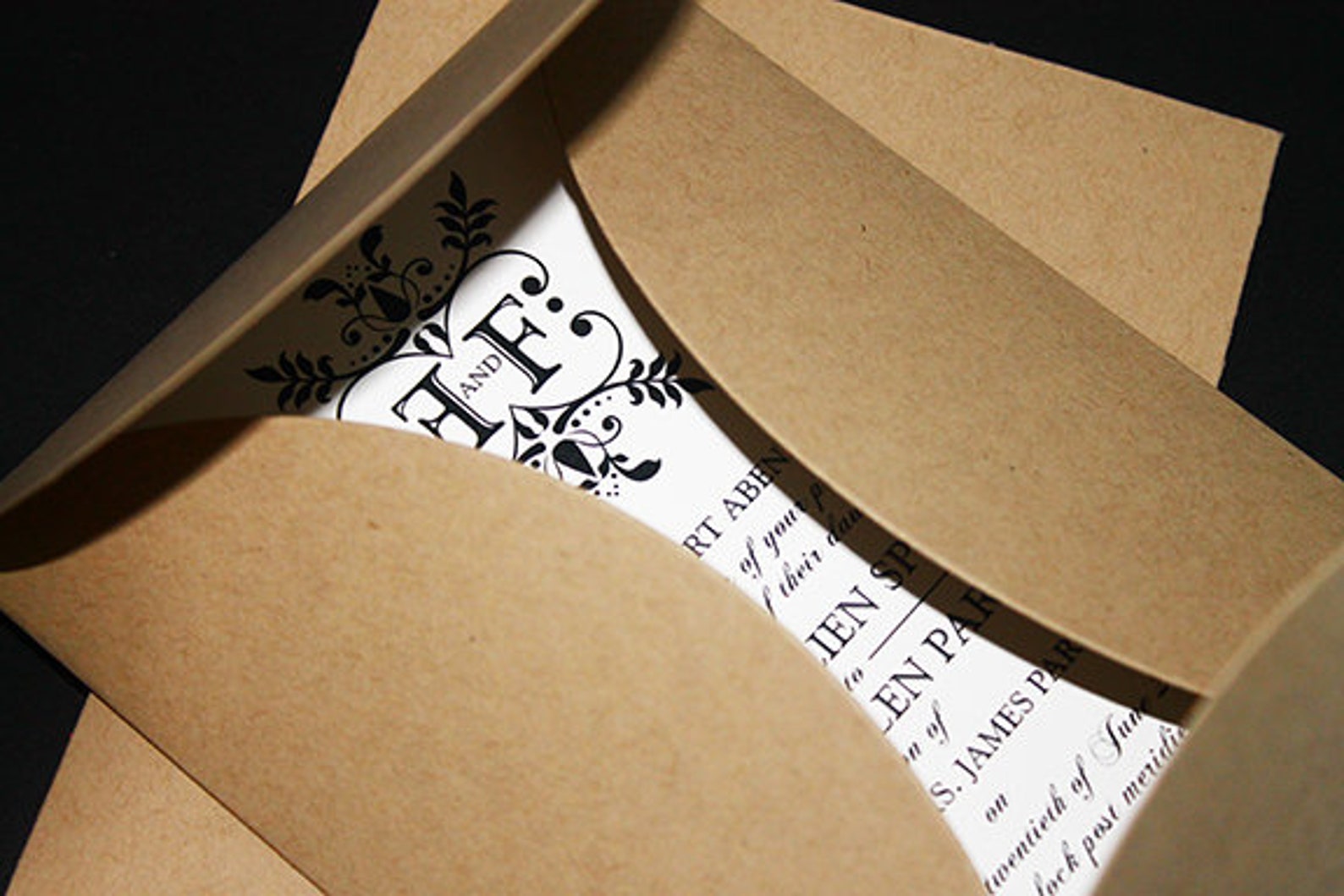 Pochette Folder 12/pk Invitation Folder Pochette Invitation Jacket ...