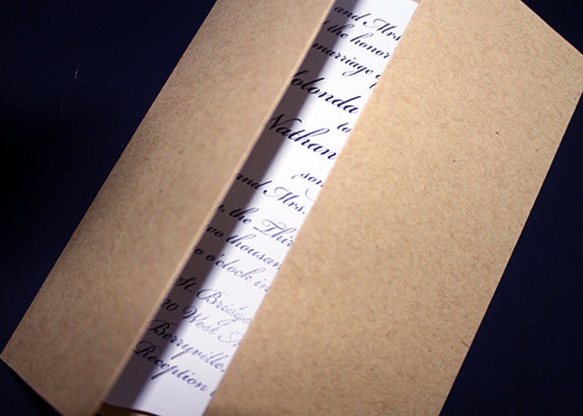 Invitation Wrap 10/set Gatefold Folder Gatefold Wrap Invitation Jacket ...