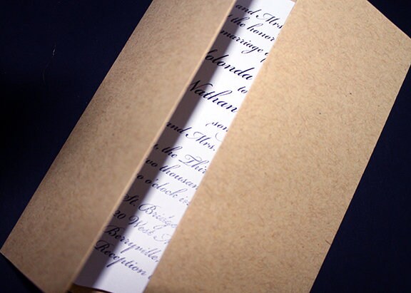 Invitation Wrap 10/set | Gatefold Folder | Gatefold Wrap | Invitation ...