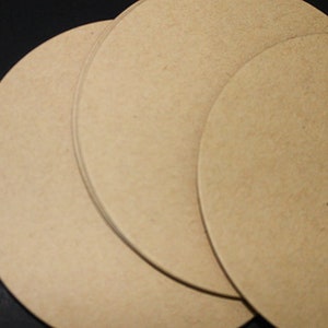 Kraft Card Stock 35/pk | 3 Inch Circles | Recycled Circles | Large Card ...