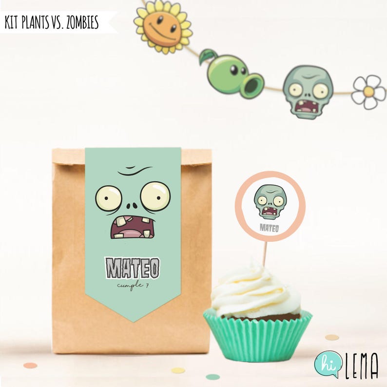 Plants Vs Zombies Printable Kit - Etsy UK