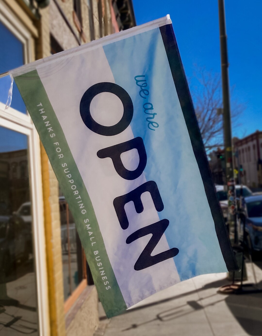 We Are Open Flag | Open Flag for Business | Storefront Flag | Retail ...