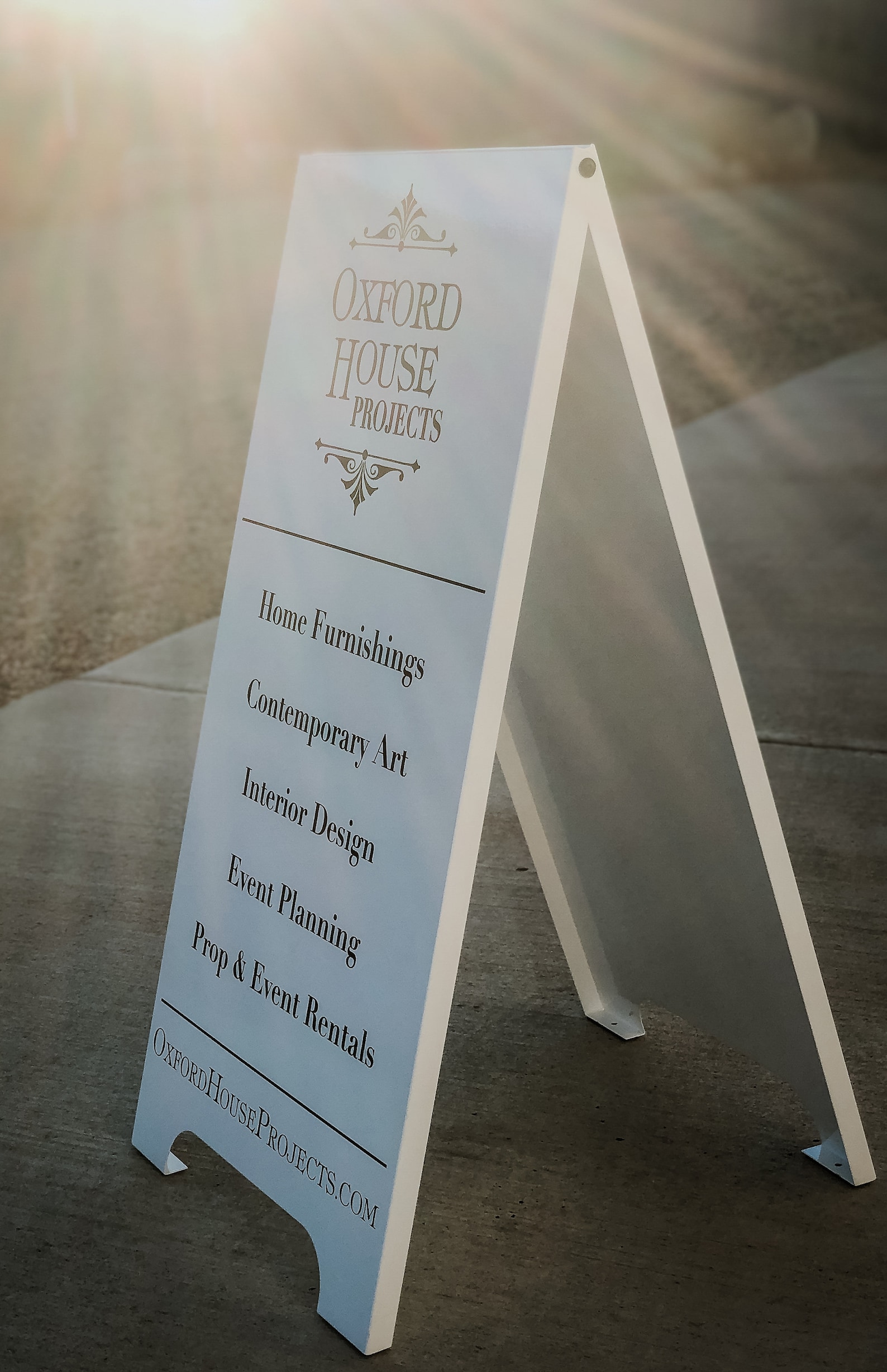 Custom A-frame Sign, Minimalist White Sandwich Board Sign, Metal Magnetic Sidewalk Sign, Wedding ...